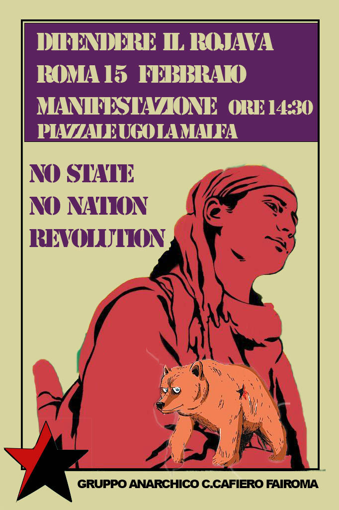 ROMA: Manifestazione nazionale "Difendere il Rojava"